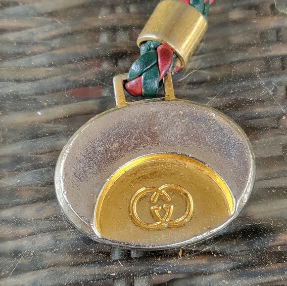 Gucci | Accessories | Vintage Gucci Gold And Silver Tone Key Fob Chain ...